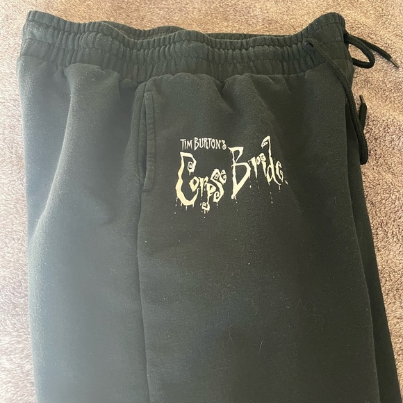 Disney | Pants & Jumpsuits | Disney Corpse Bride Black Sweatpants ...